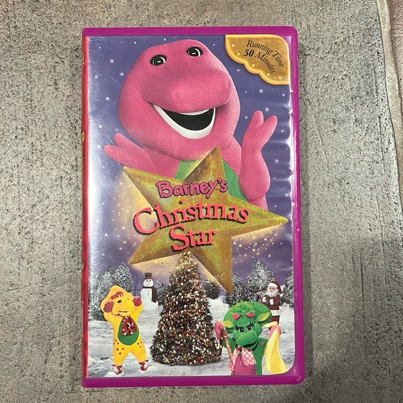Barney | Other | Barneys Christmas Star Vhs Tape Movie Vintage 5 ...